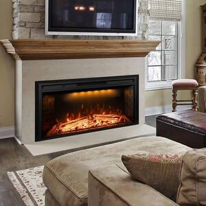 matrix decor 30 in. Electric Fireplace Insert with Remote Control and 1 ...