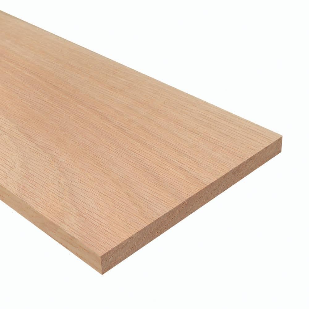 Woodgrain Millwork 1/2 in. x 6 in. x 3 ft. S4S Oak Hobby Board 10192285 ...