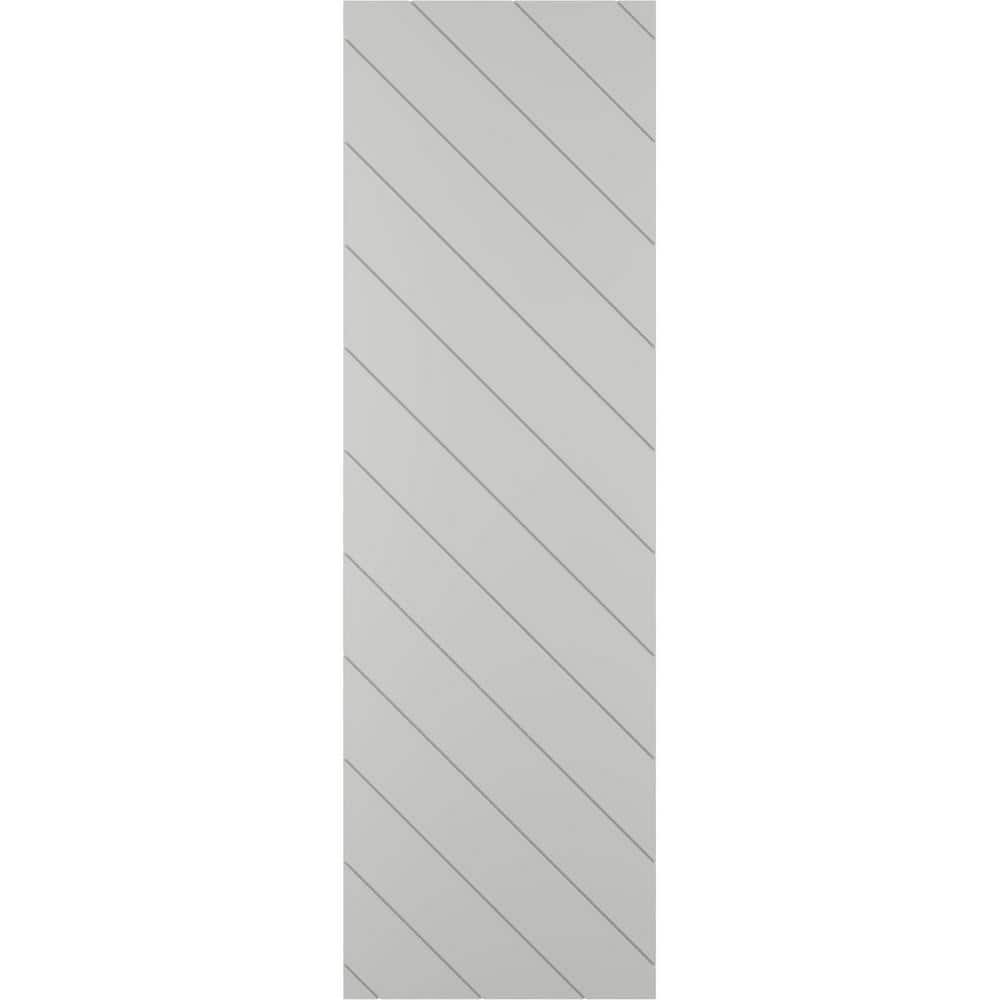 Ekena Millwork 15 in. W x 43 in. H True Fit PVC Diagonal Slat Modern ...