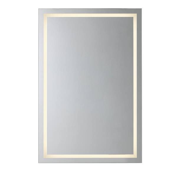 Bel Air Lighting 24 in. W x 36 in. H Rectangular Frameless LED Light ...