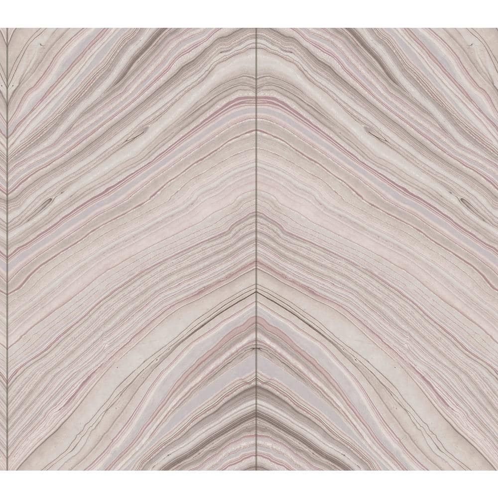 York Wallcoverings Pink and Purple Onyx Strata Paper Unpasted Matte ...