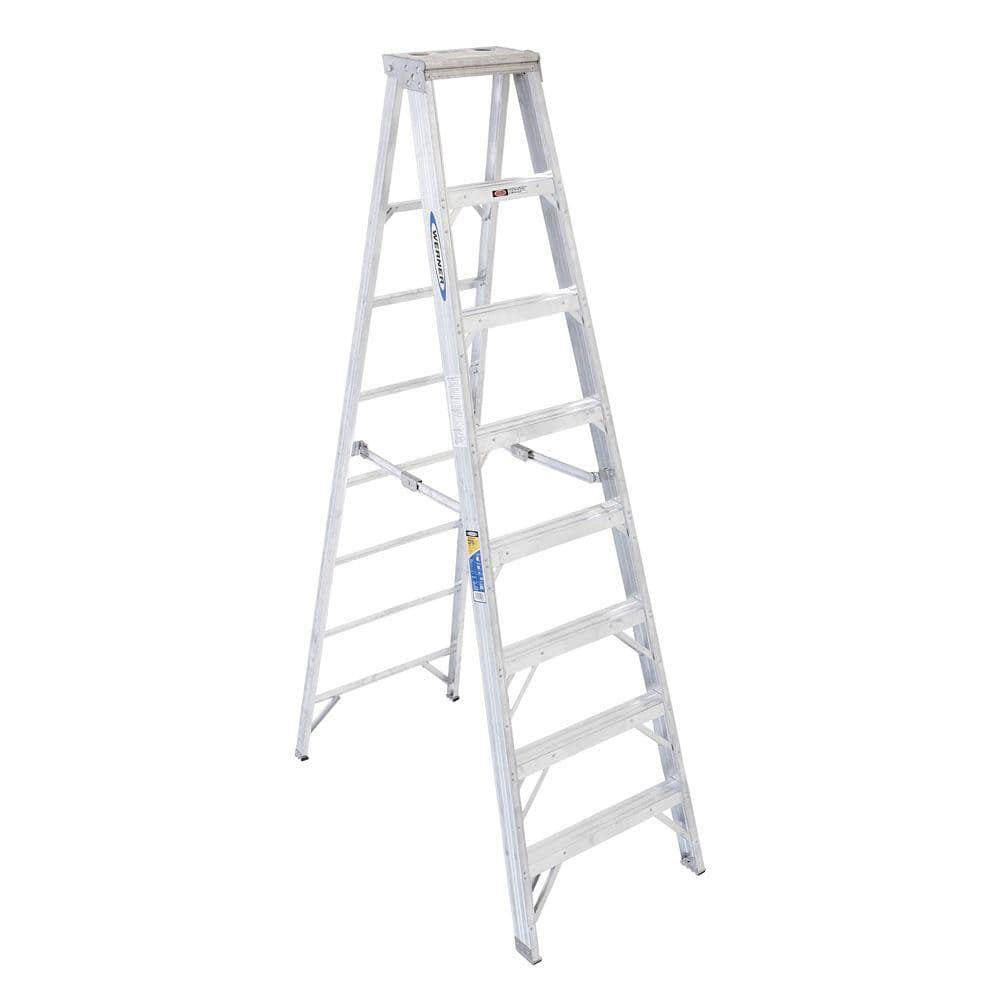 Have a question about Werner 8 ft. Aluminum Step Ladder with 375 lb ...