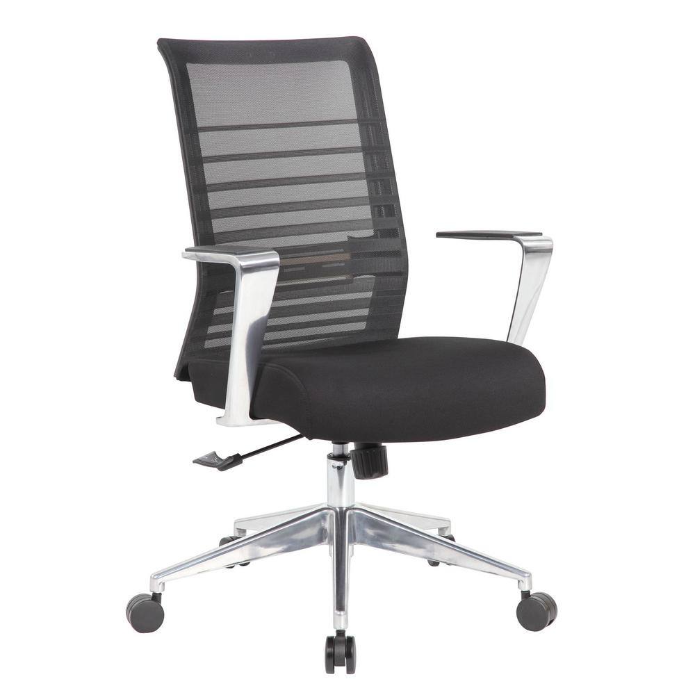 BOSS Office Products BOSS Mesh Fabric Adjustable Height Ergonomic Task ...