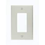 Commercial Electric White 1-Gang Decorator/Rocker Plastic Wall Plate ...