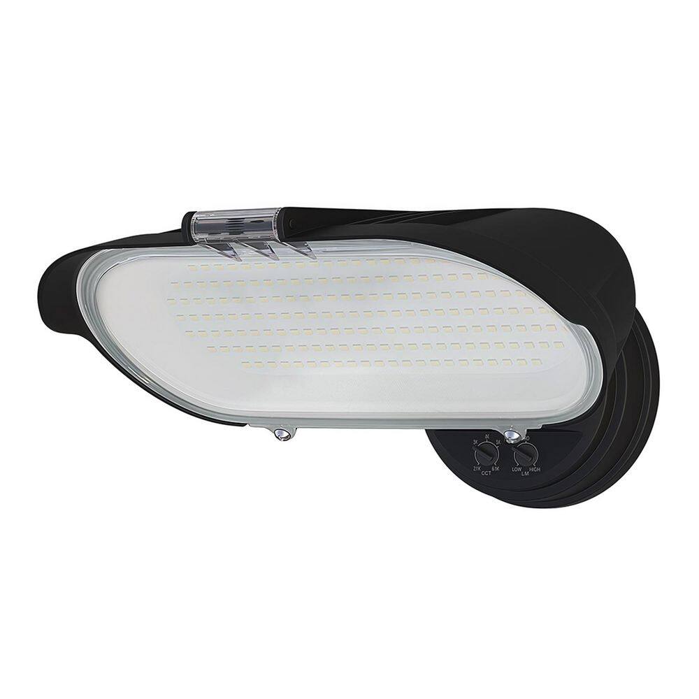 Cedar Hill 72W 8000 Lumen 120 Light Beam Angle Black Dusk to Dawn ...
