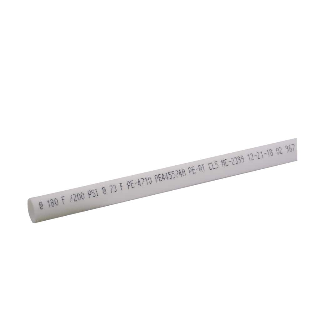SharkBite 3/4 in. x 5 ft. Straight White PERT Pipe U970W5 - The Home Depot