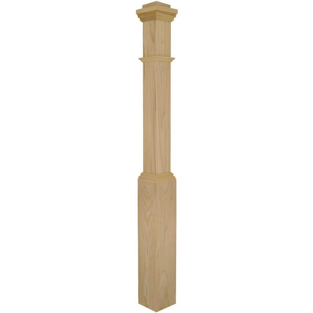 EVERMARK Stair Parts 4090 55 in. x 5 in. Unifinished Poplar Adjustable ...