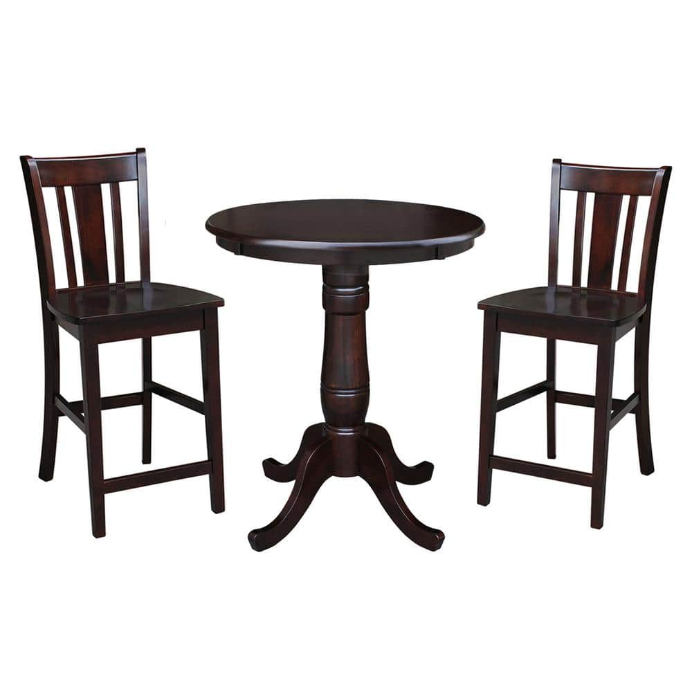 International Concepts 3 Piece Set Rich Mocha 30 In Round Gathering