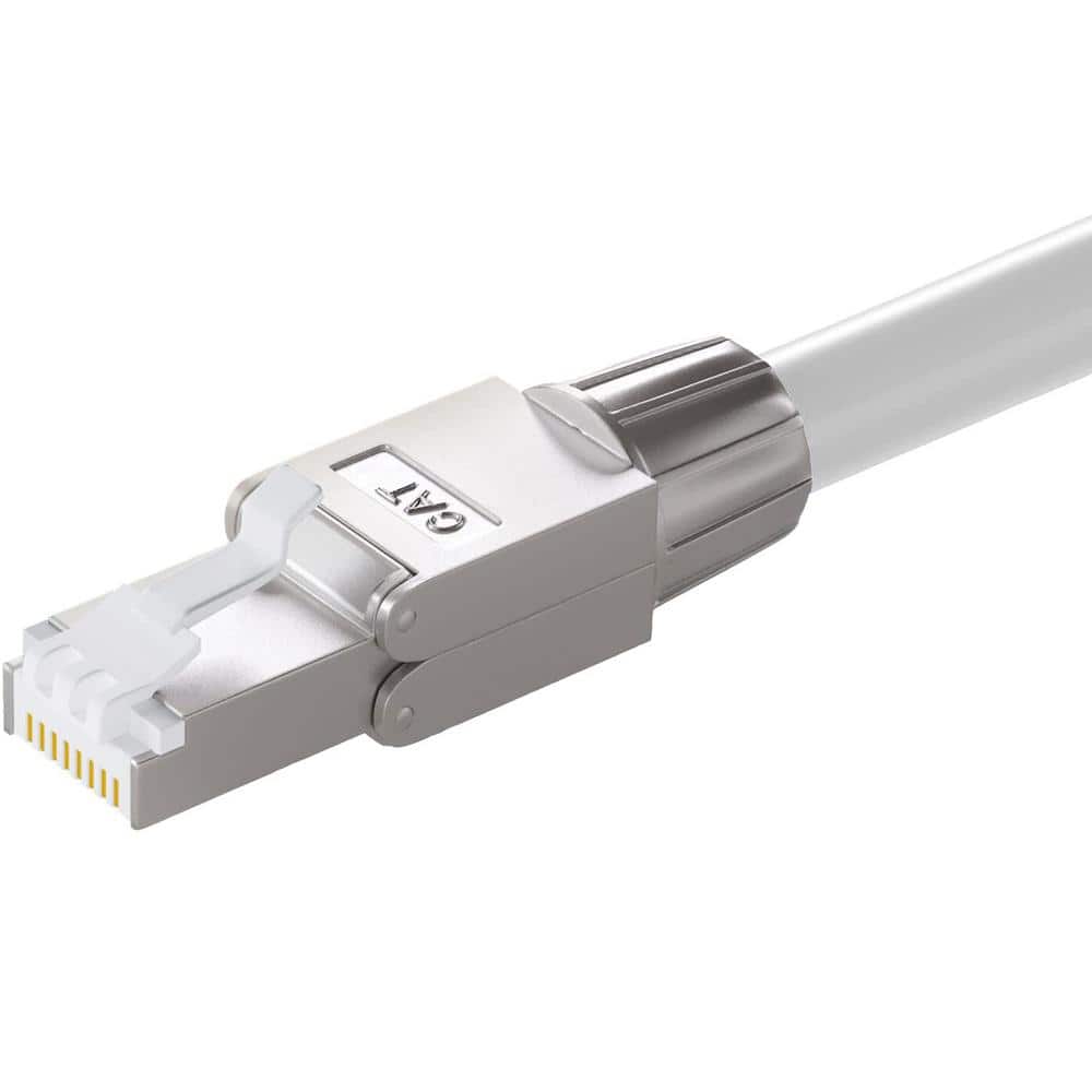 Syston Cable Technology 200 ft. White CMR Cat 6A+ 700MHz 23AWG Solid Bare Copper Ethernet ...