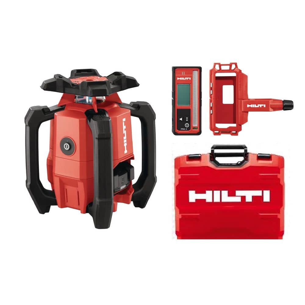 Hilti PR 4 22-Volt 980 ft. Cordless Red Rotary Laser Level with ...