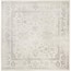 SAFAVIEH Adirondack Ivory/Silver 6 ft. x 6 ft. Square Distressed Border ...