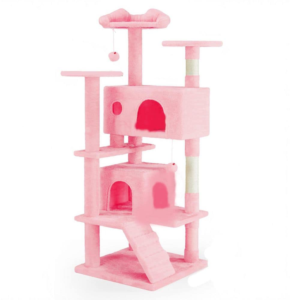 maocao hoom 54 in Cat tree, Indoor Cat High-Rise Multi-Story Tower, Pet ...