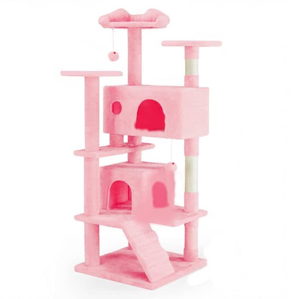 maocao hoom 54 in Cat tree, Indoor Cat High-Rise Multi-Story Tower, Pet ...