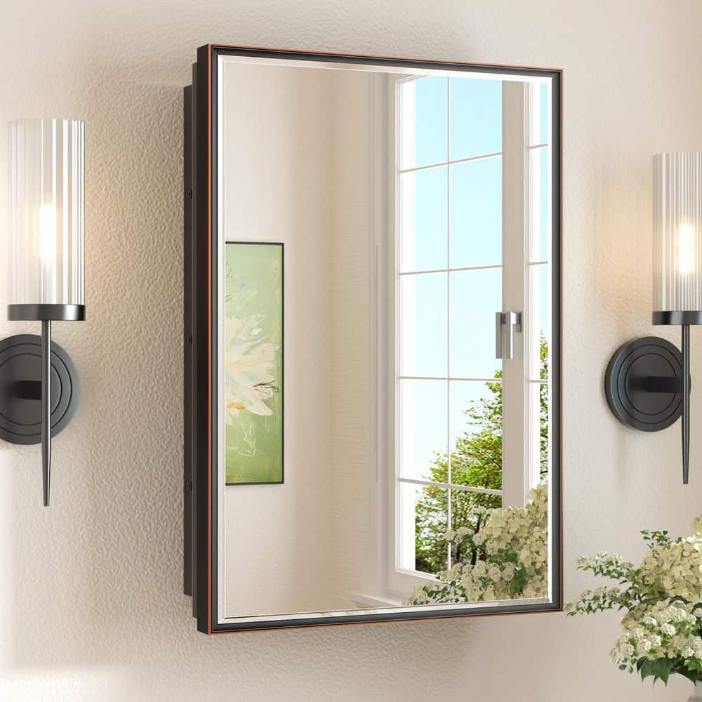 Reviews for TETOTE 16 in. W x 24 in. H Rectangular Aluminum Oil-rubbed ...