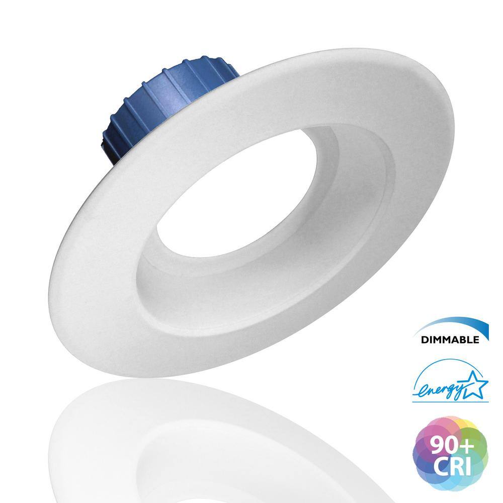 NICOR DLR Series 6 in. White 1200 Lumens Integrated LED Downlight 3000K ...