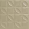 A La Maison Ceilings Perceptions Lenox Tan 1.6 ft. x 1.6 ft. Decorative ...