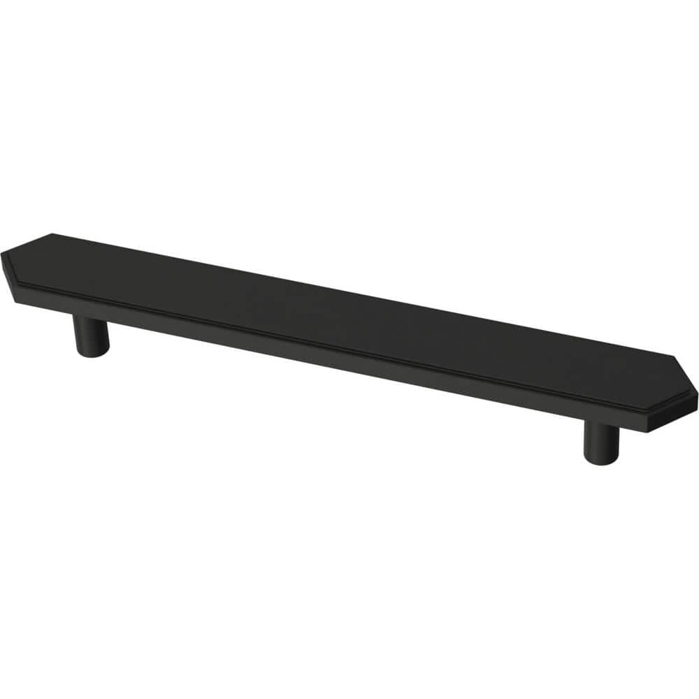 Liberty Elongated Hex 5-1/16 in. (128 mm) Matte Black Drawer Pull ...