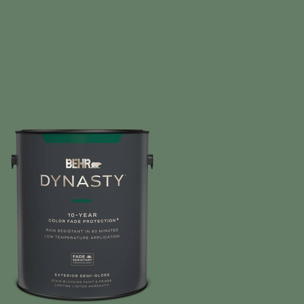 BEHR DYNASTY 1 gal. #S410-6 Greener Pastures Semi-Gloss Exterior Stain ...
