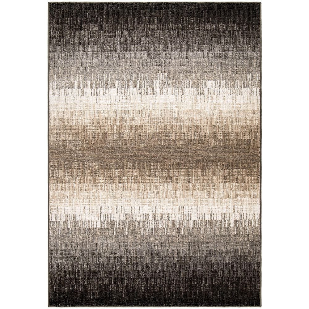 Orian Rugs Adagio Woodchipper 6 ft. 5 in. x 9 ft. 6 in. Grey Area Rug ...