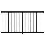 Pegatha Plus 6 ft. x 36 in. Black Fine Textured Aluminum Level Rail Kit ...