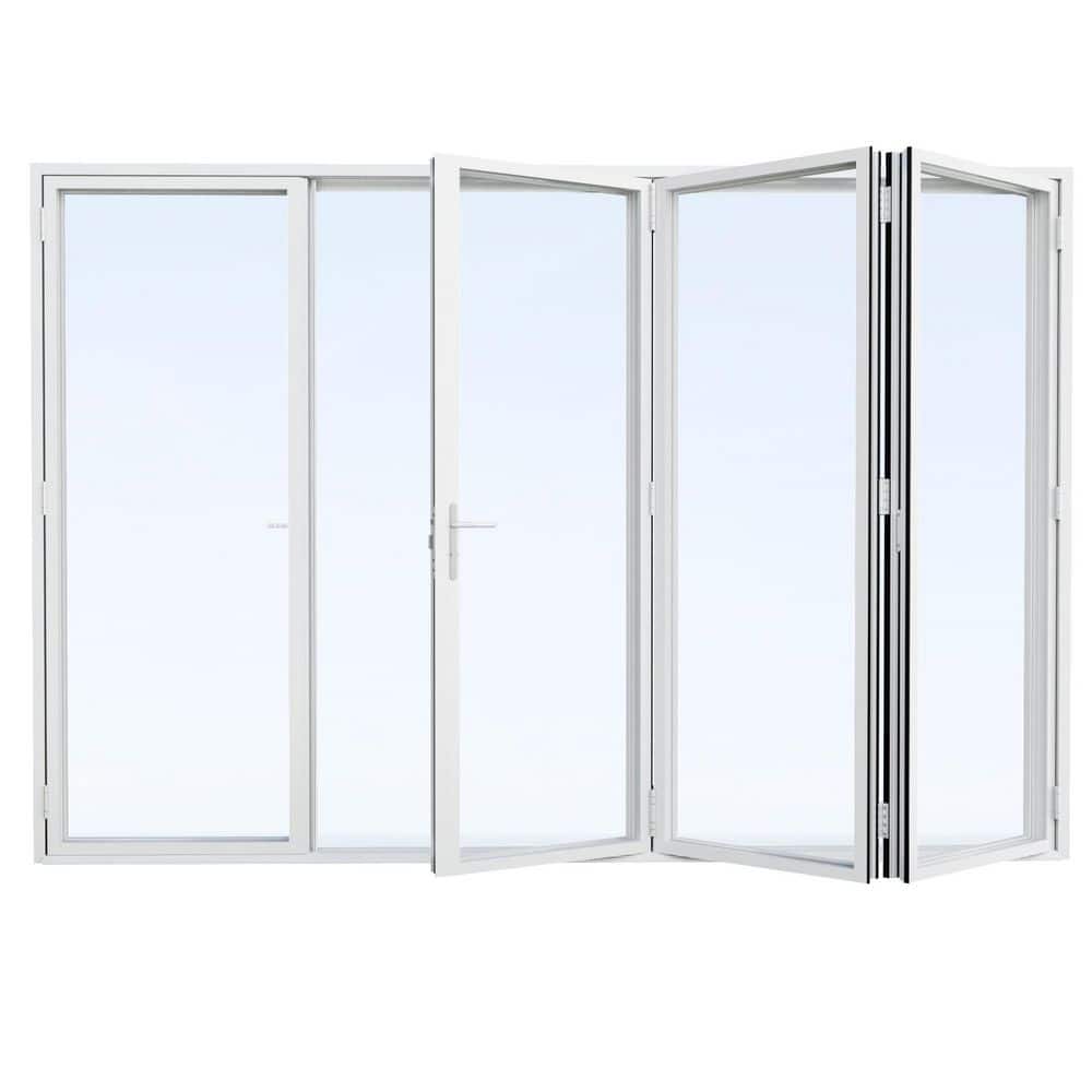 ARK DESIGN 156 in. x 96 in. Right Swing/Outswing Double Tempered Glass ...