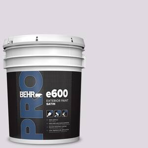 BEHR PRO 5 gal. #PR-W01 Mystical Mist Low Luster Exterior Paint PR62005 ...