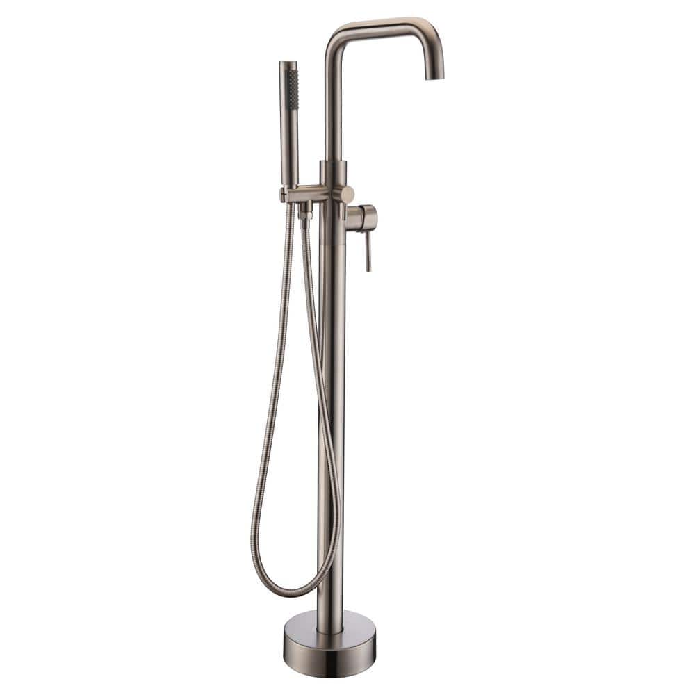 ANZZI Moray Series 2-Handle Freestanding Tub Faucet with Hand Shower in ...