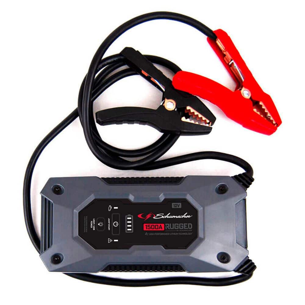 Schumacher Electric Rugged 1500A Lithium Car Battery Jump Starter and ...