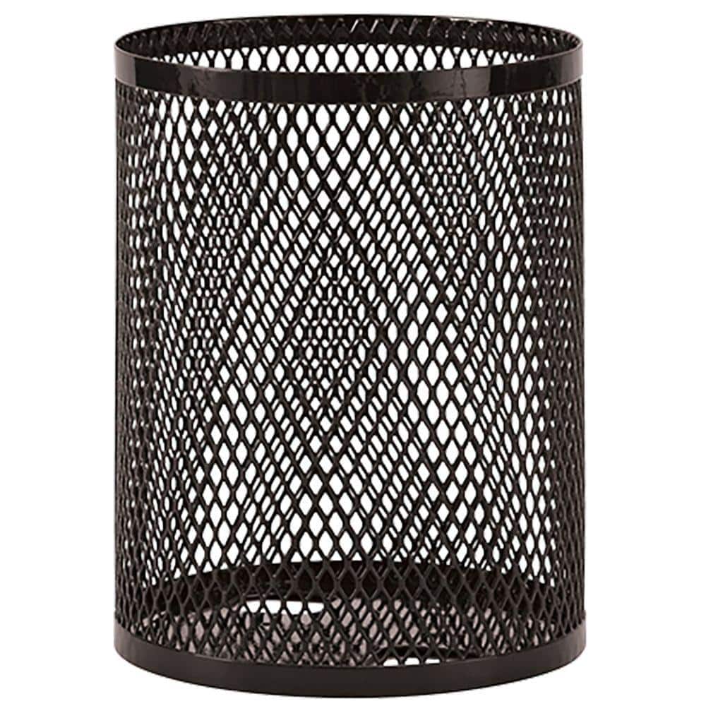 Portable 32 Gal. Black Diamond Commercial Trash Can LC3200-BLACK - The ...