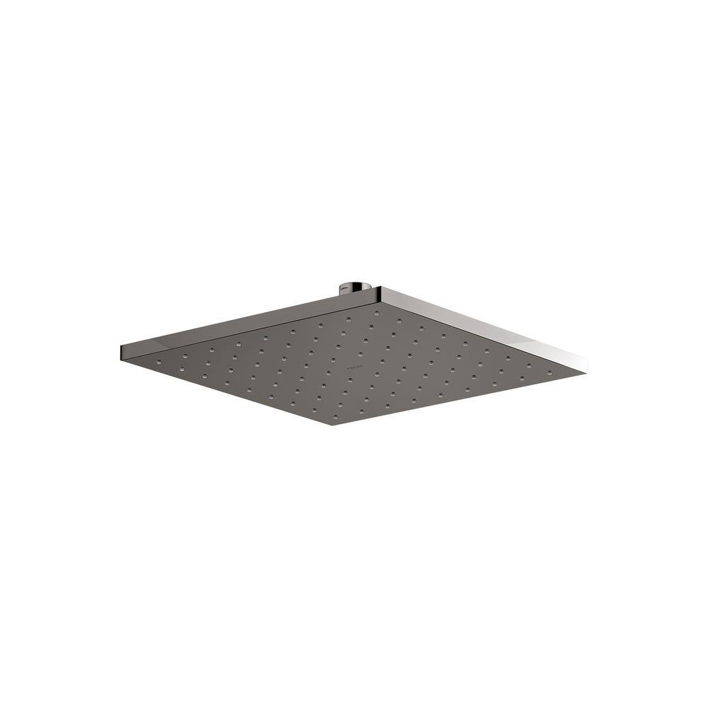 KOHLER 1-Spray Patterns 10 in. 1.75 GPM Rain Ceiling Mount Square Fixed ...