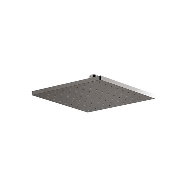 KOHLER 1-Spray Patterns 10 in. 1.75 GPM Rain Ceiling Mount Square Fixed ...
