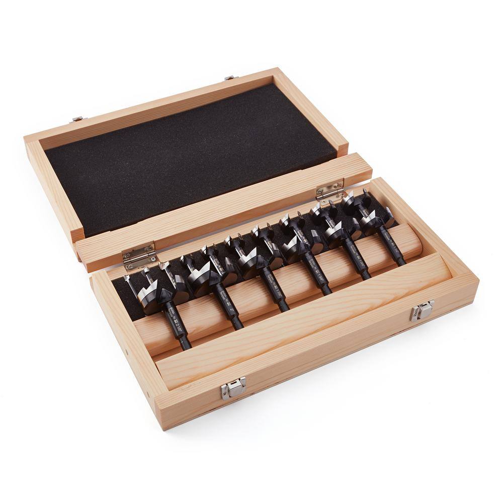 BORA Tempest Forstner Bit High-Speed Steel: 16-Piece Set in Wood Box ...
