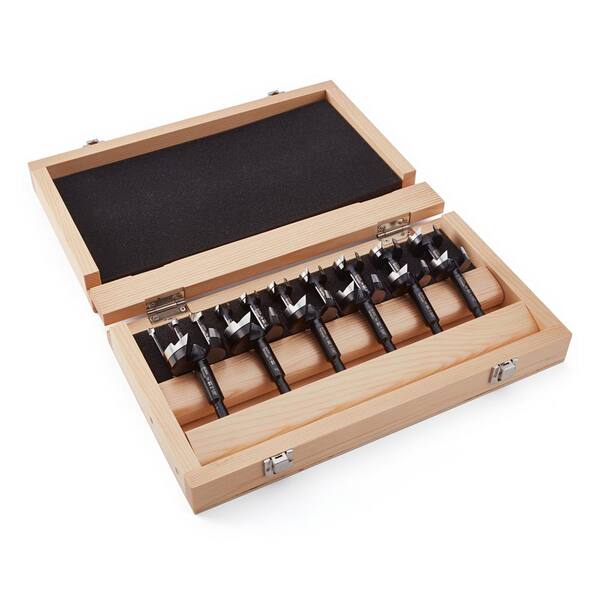 BORA Tempest Forstner Bit High-Speed Steel: 16-Piece Set in Wood Box ...