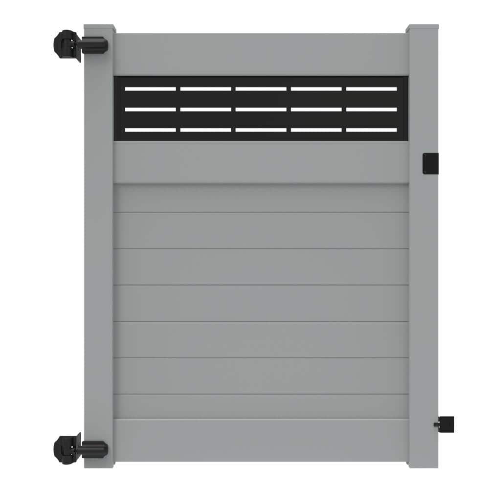 Barrette Outdoor Living Horizontal Fence Boardwalk DSP 5 ft. x 6 ft ...