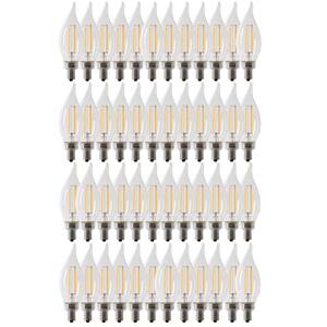 Feit Electric 60-Watt Equivalent CA10 E12 Candelabra Base LED Bug Light Bulb (12-Pack) BPCT/BUG ...