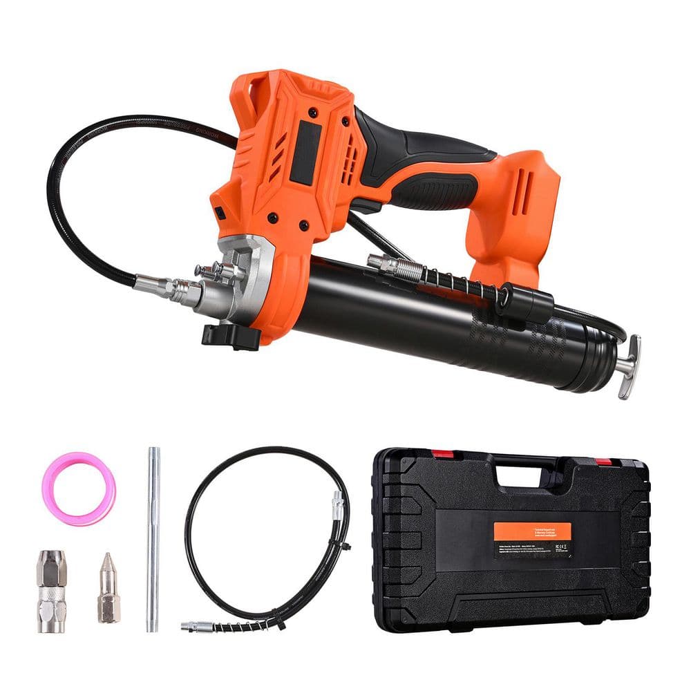 VEVOR Cordless Grease Gun, 8000 PSI Max Pressure, Battery Operated ...