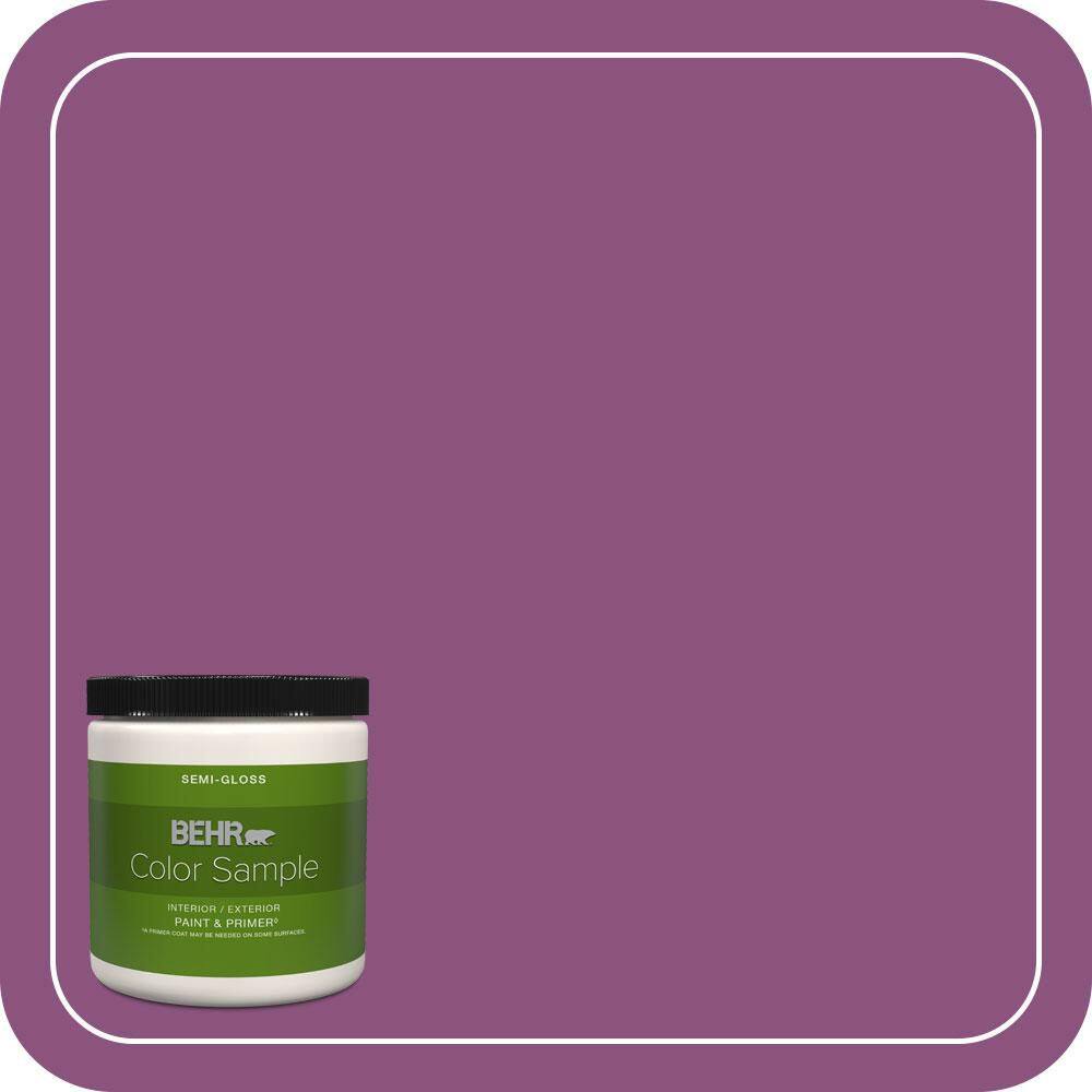 BEHR PREMIUM PLUS 8 oz. #HDC-MD-07 Dynamic Magenta Semi-Gloss Interior ...