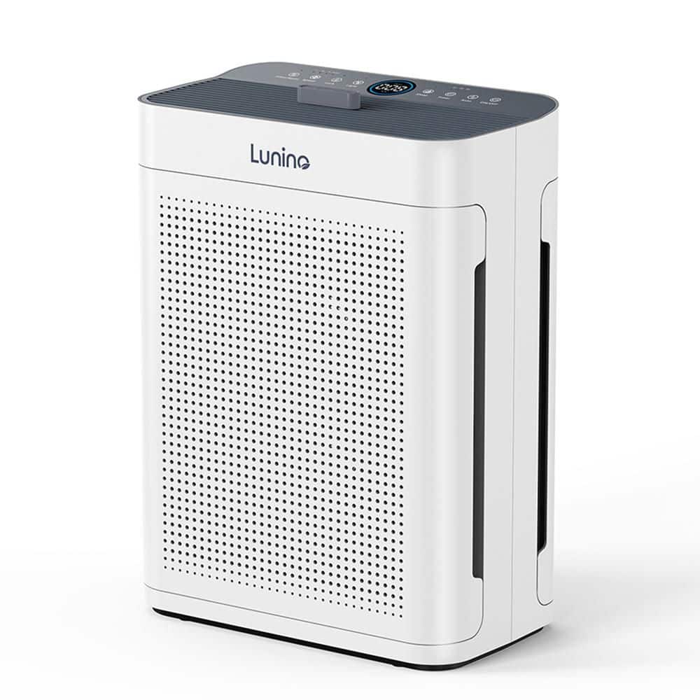 Edendirect 2500 sq. ft. True HEPA Room Air Purifier in White, 176 CFM, 30dB Sleep Mode, with ...