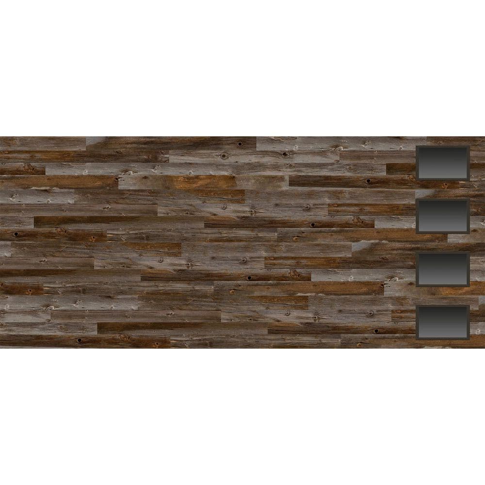 Clopay Modern Steel 16 ft. X 7 ft. 18.4 R-Value Insulated Wood Look ...