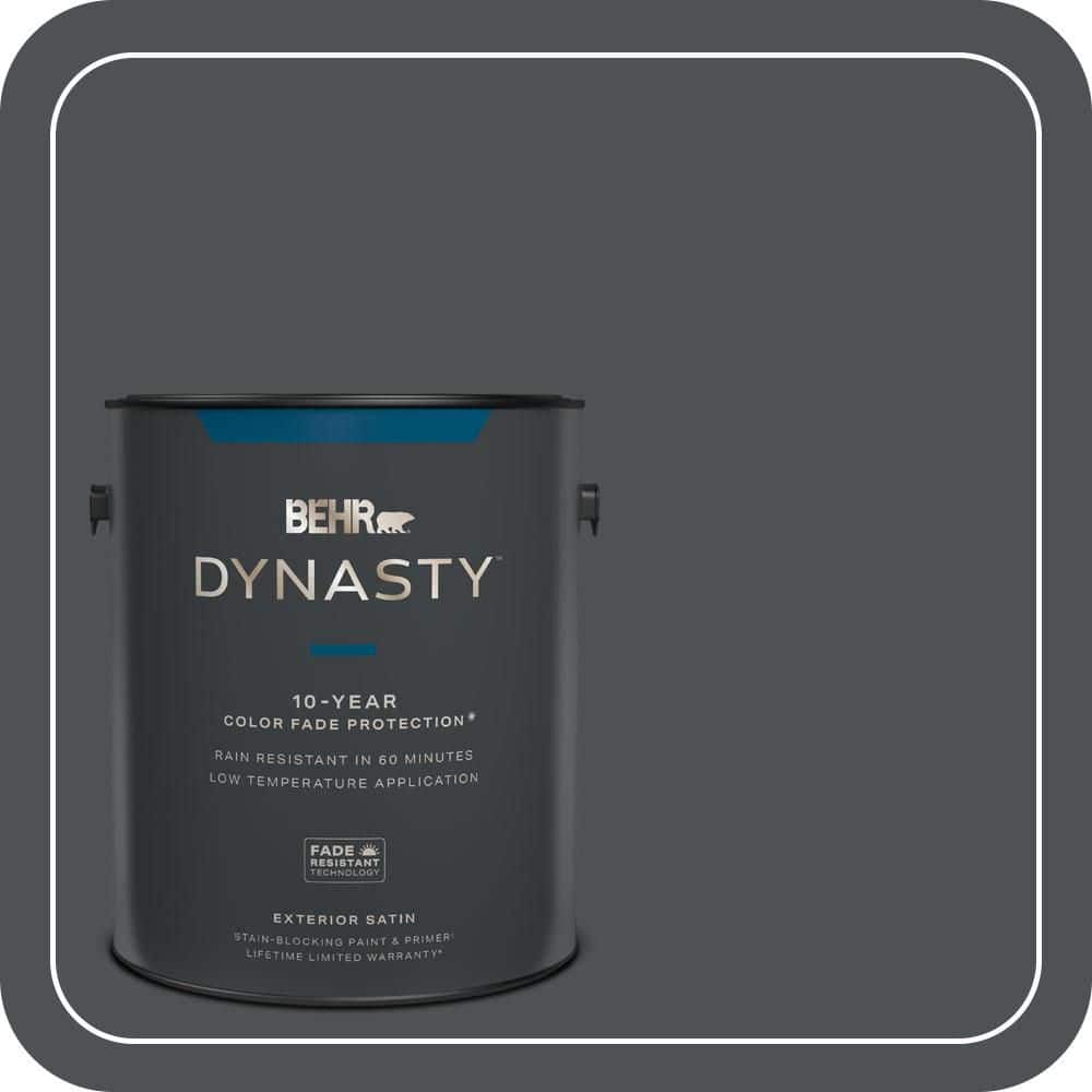 BEHR DYNASTY 1 gal. #770F-6 Evening Hush Satin Enamel Exterior Stain ...
