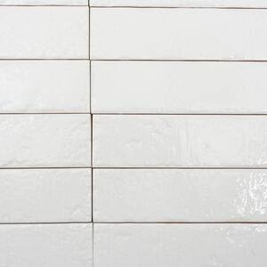 Apollo Tile Valenza 2 in. x 16 in. Glossy Brushed Gold Ceramic Zellige ...