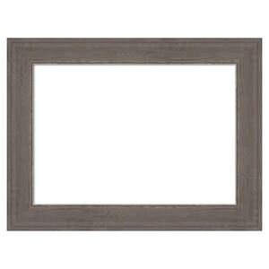 Amanti Art Pinstripe Plank Grey 25 in. x 19 in. Polystyrene Framed Dry ...