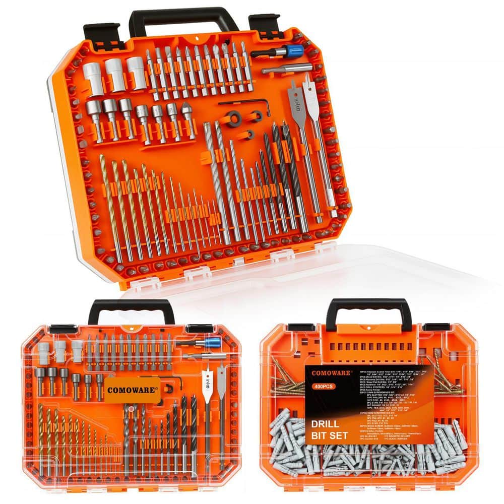 MYWISH High Speed Steel Brad Pilot Point Set (400-Piece) SF-BPB0049 ...