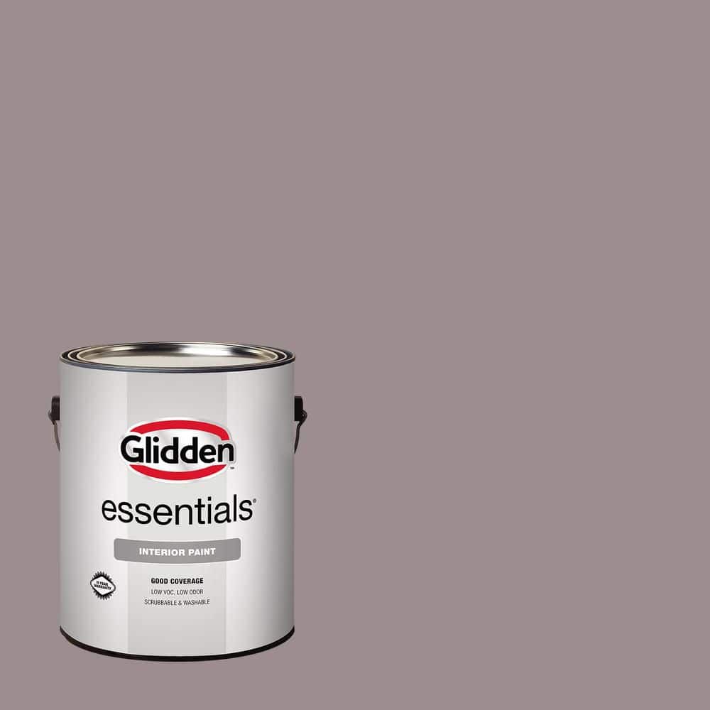Glidden Essentials 1 gal. PPG1014-5 Gray Violet Flat/Matte Interior ...
