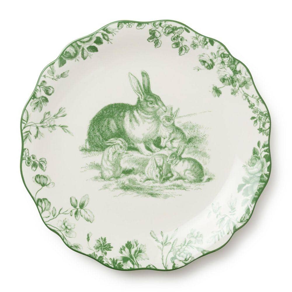 Certified International Le Jardin 11 in. Green Dinner Plate (Set of 4 ...