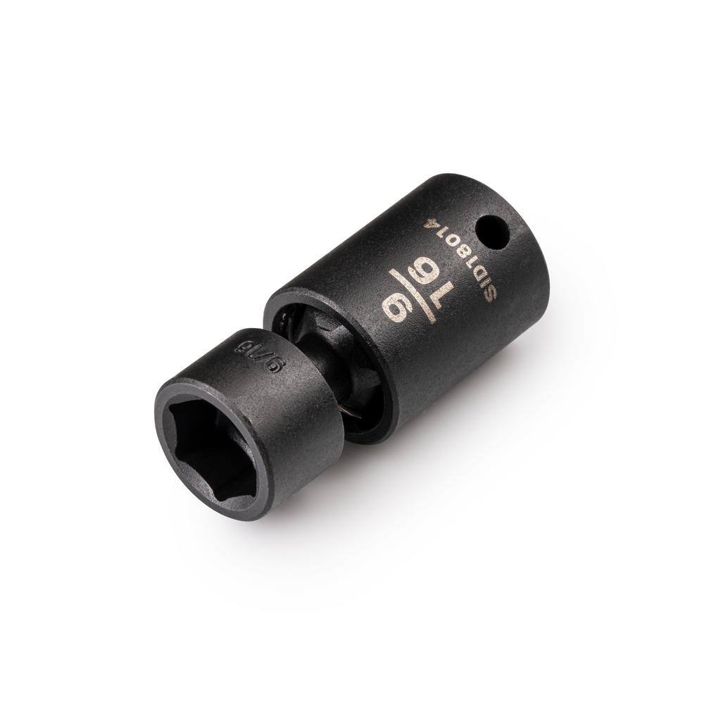 TEKTON 3/8 in. Drive x 9/16 in. 6-Point Universal Joint Impact Socket ...