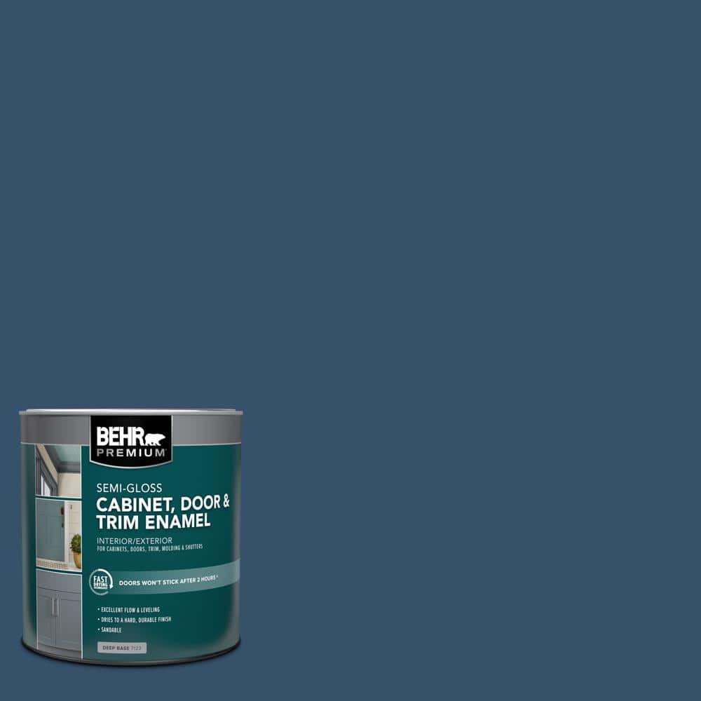 BEHR PREMIUM 1 qt. #MQ5-58 Velvet Rope Semi-Gloss Enamel Interior ...