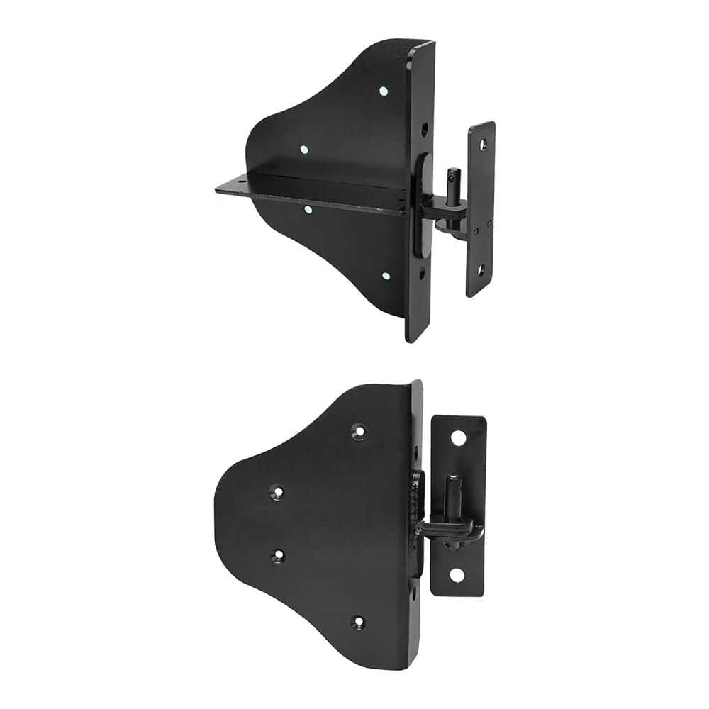 Afoxsos Fence Gate Kit Gate Hardware w Latch Heavy Gauge Steel Powder ...