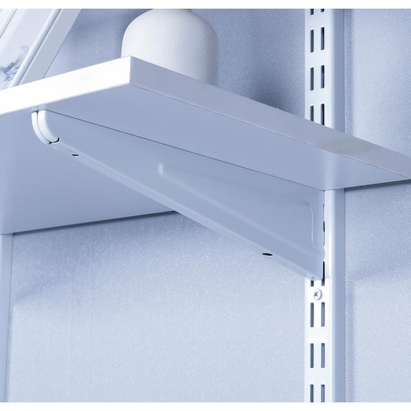 Everbilt 30 in. Heavy-Duty White Vertical Rail - Shelf Tracks 91216 ...