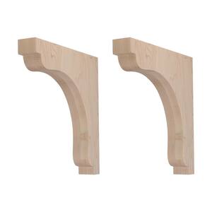 American Pro Decor 1-1/2 in. x 10 in. x 10 in. Unfinish North American ...